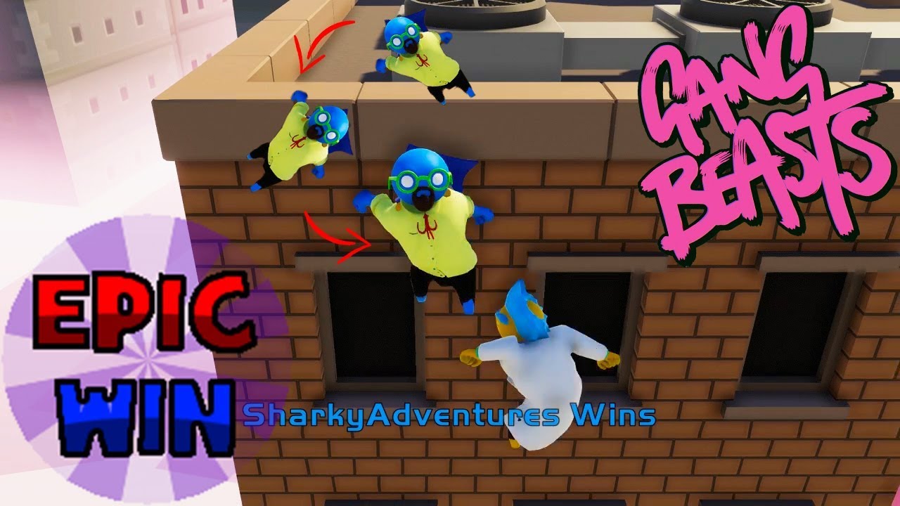 THE WORLDS HARDEST BACKFLIP CHALLENGE! Gang Beasts w/Sharky - YouTube
