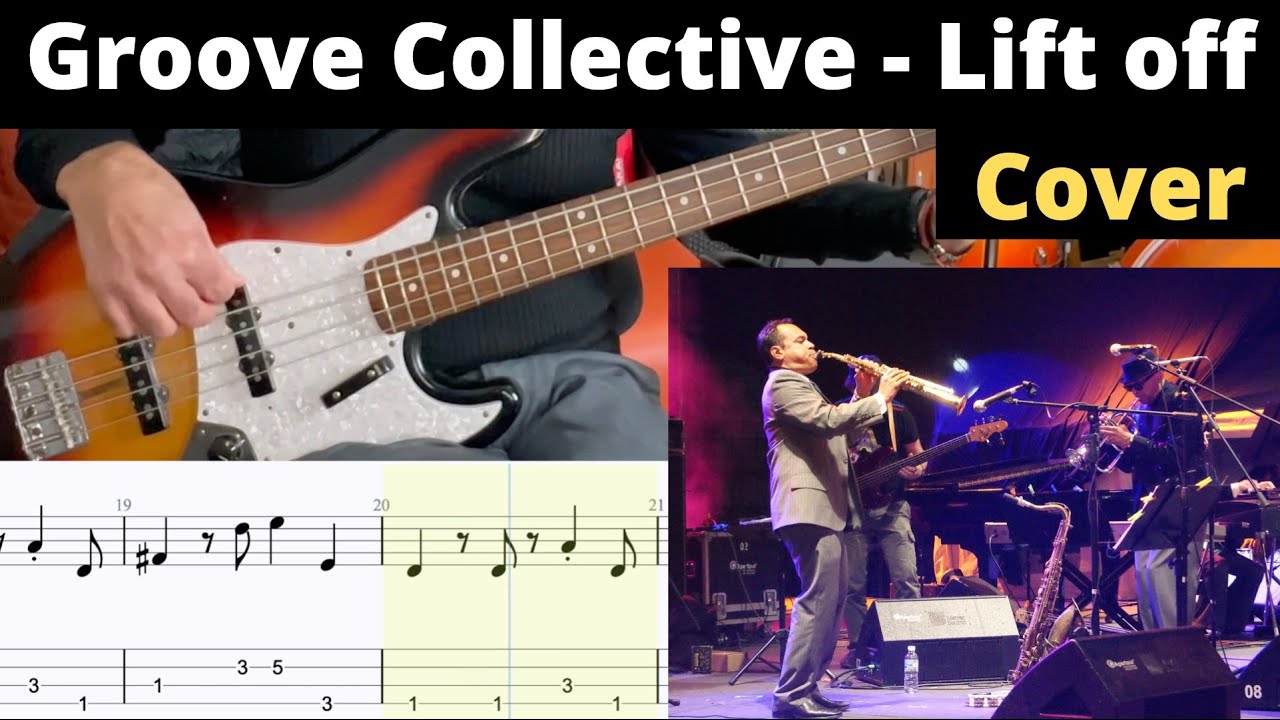 Débuter la basse : Cover : Groove Collective - Lift Off - YouTube