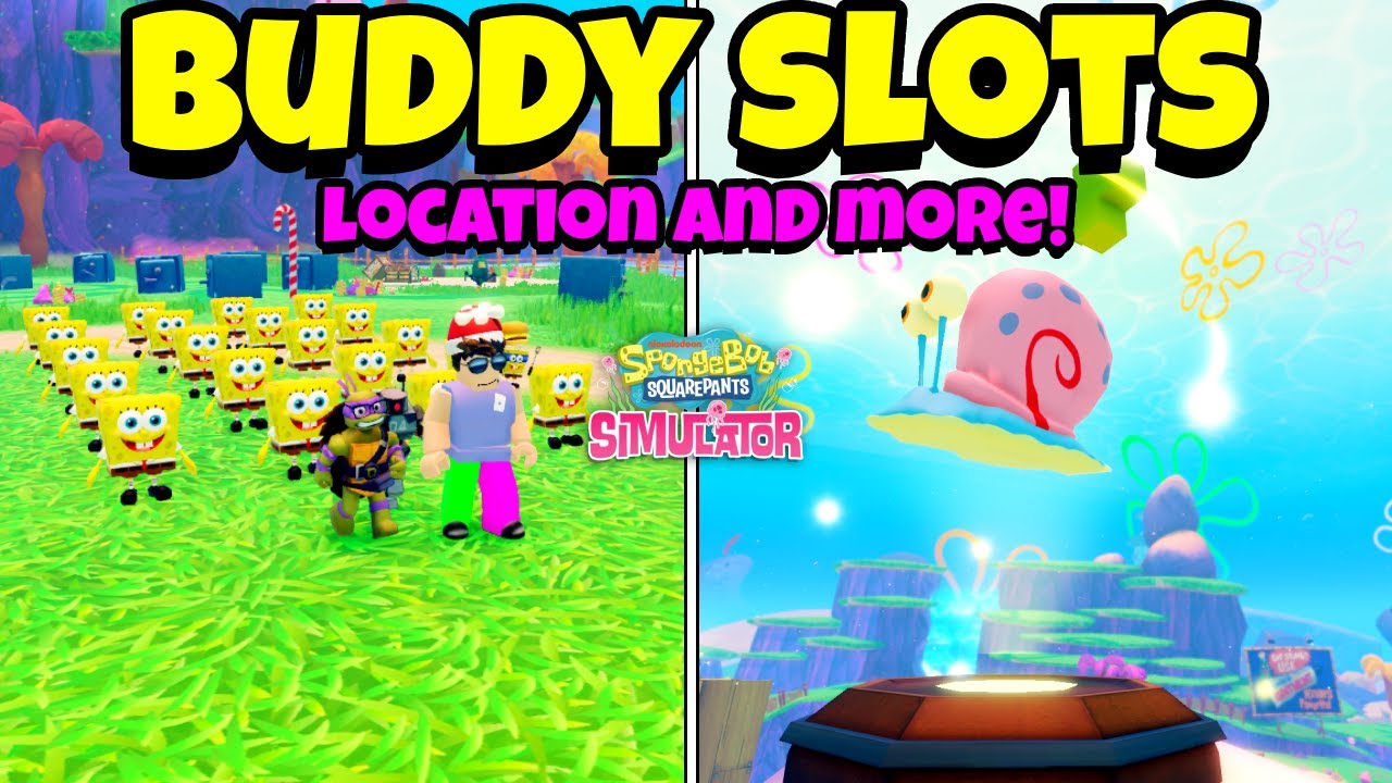 ALL BUDDY SLOT LOCATIONS I SpongeBob Simulator Roblox - YouTube