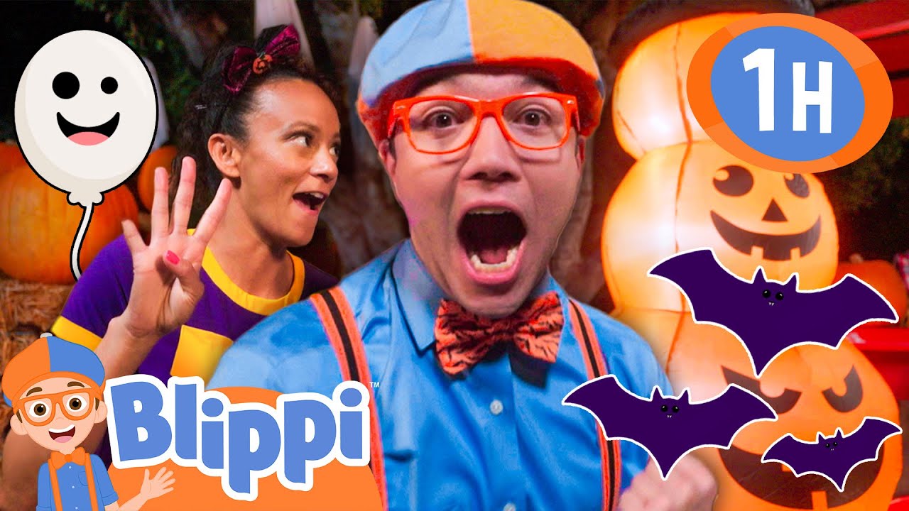 Halloween Countdown Song with Blippi & Meekah | BEST OF BLIPPI! | Learn ...