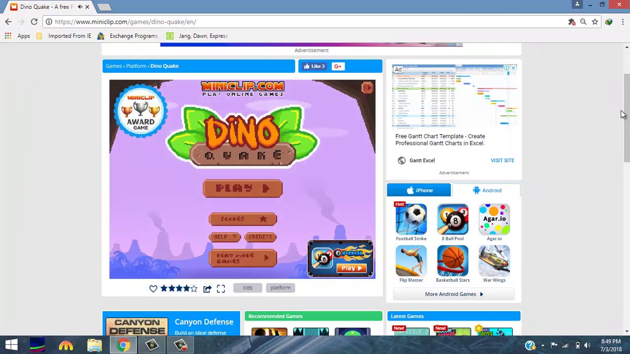 how to open and play dino quake online - YouTube