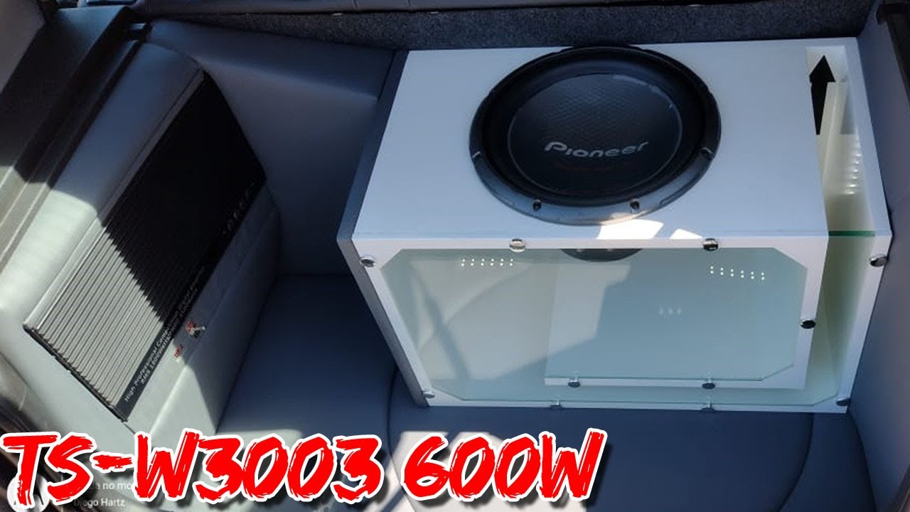 1 SUB PIONEER TS-W3003 600WRMS BATENDO MUITO FORTE NO GOLFÃO - YouTube