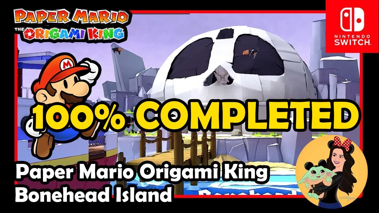 100% BONEHEAD SKULL ISLAND - PAPER MARIO ORIGAMI KING - NINTENDO SWITCH ...