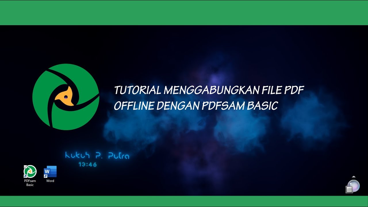 TUTORIAL Menggabungkan file PDF secara offline dengan PDFsam basic - YouTube