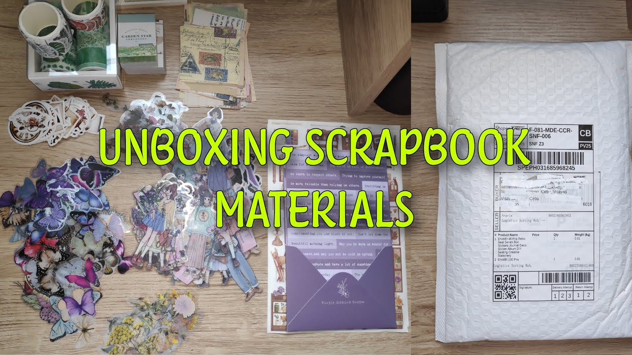 UNBOXING AGAIN SCRAPBOOKING/JOURNALING MATERIALS PART2 - YouTube