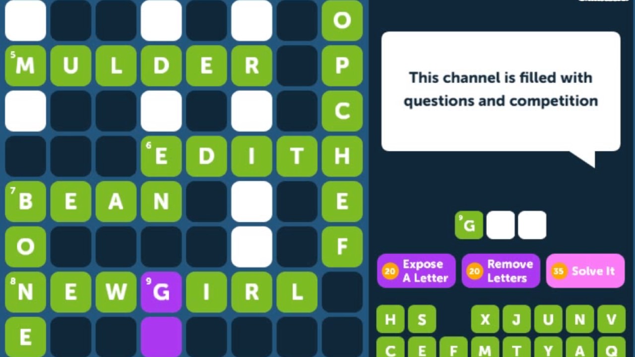 Crossword Quiz TV SHOWS 2 Level 10 - Walkthrough - YouTube