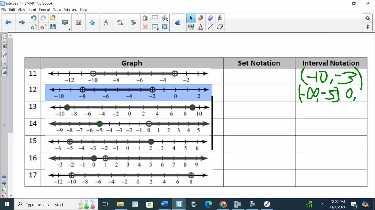 Interval Notation and Set Builder Notation - YouTube