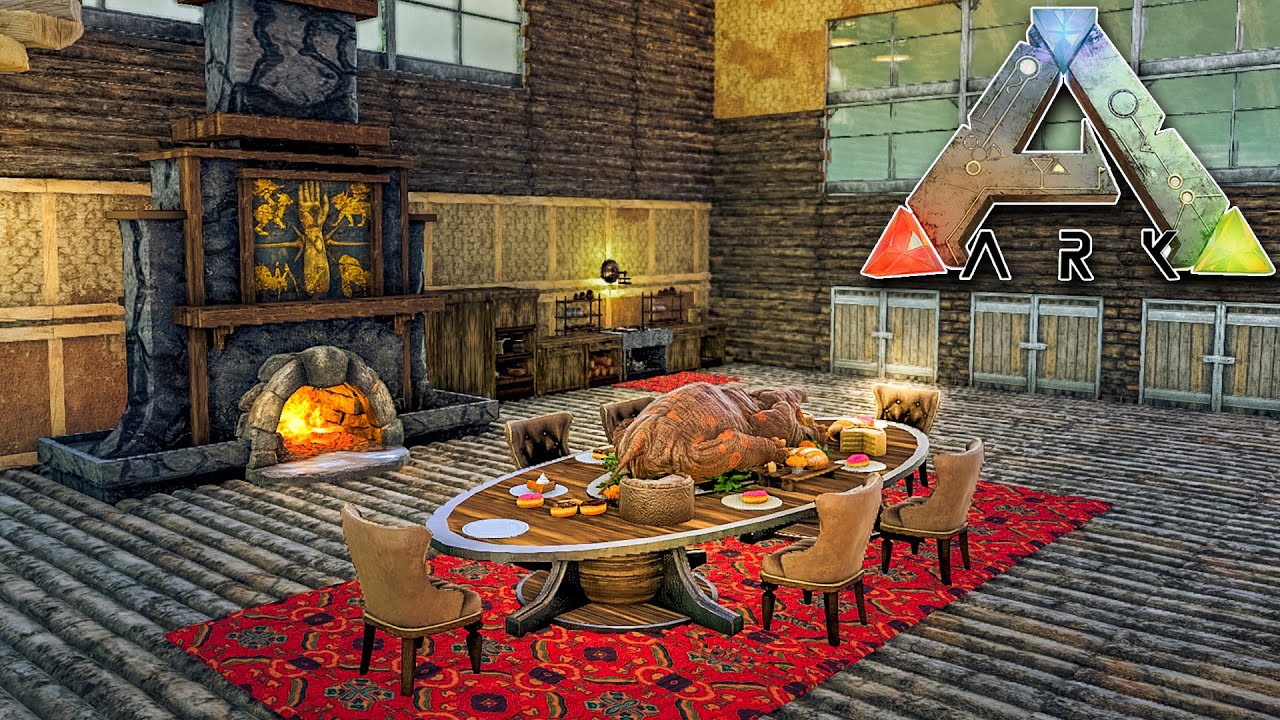 FINISHING OUR DESERT BASE MANSION - INTERIOR! (ARK: Ragnarok) - YouTube