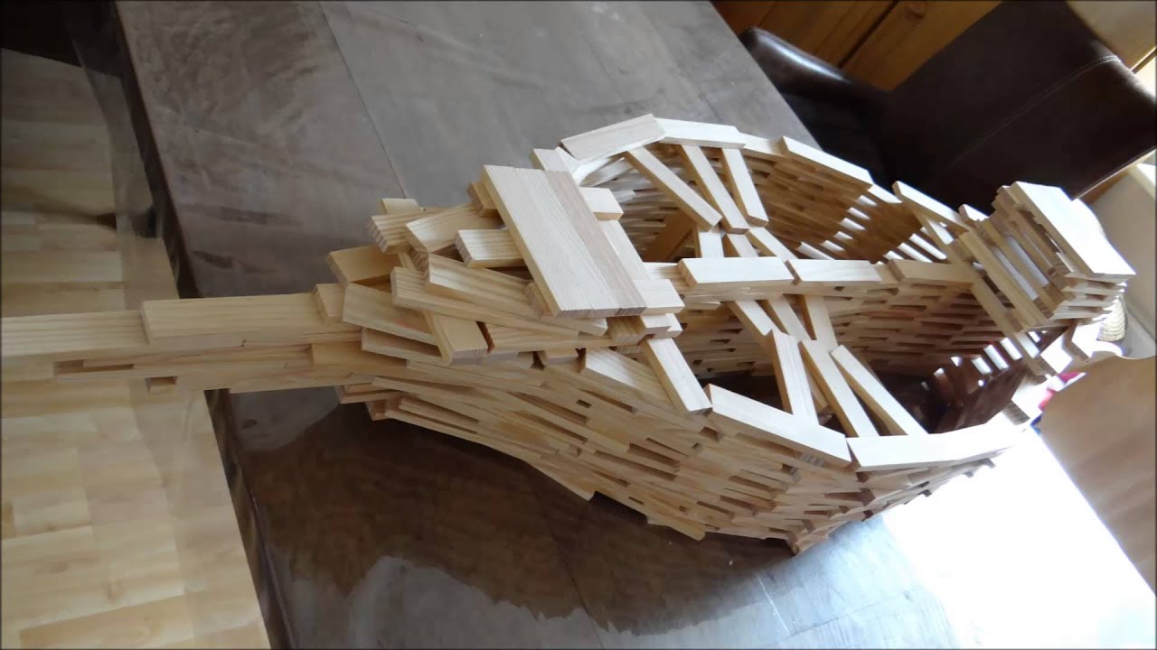 Kapla tower collapse - YouTube