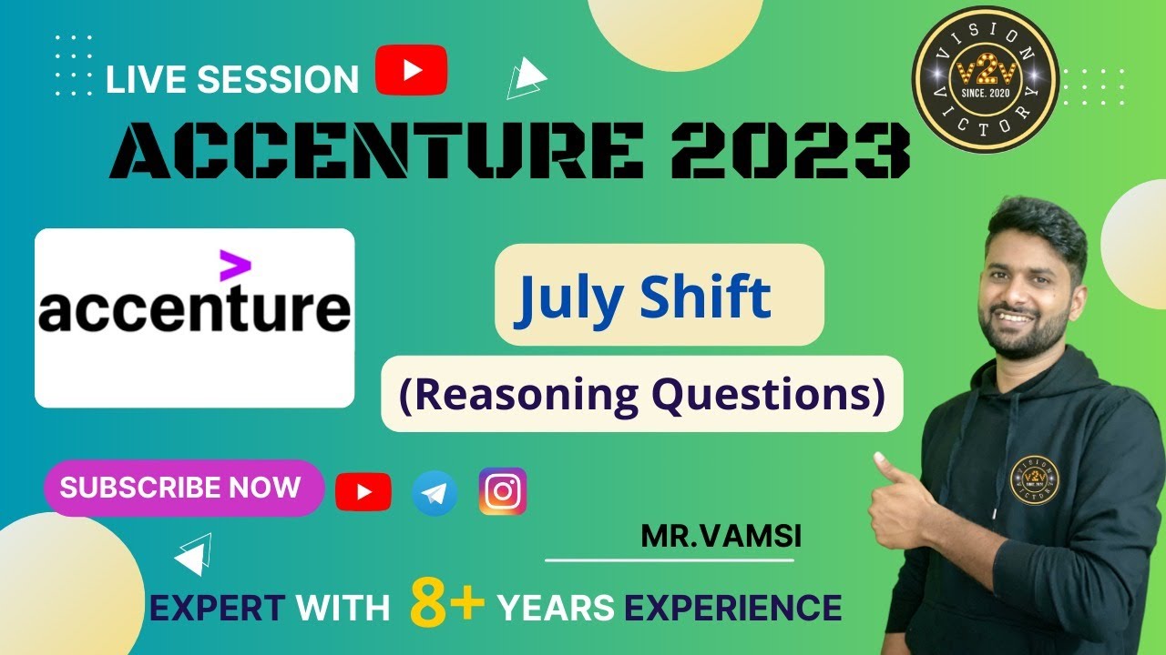 Accenture 2023/ Reasoning/ Placement preparation/CRT/ Aptitude - YouTube