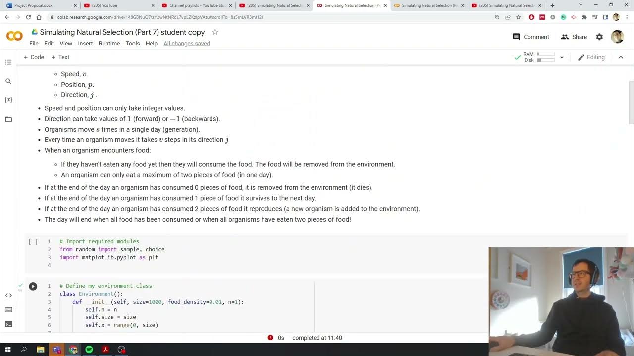 Simulating Natural Selection (Part 7) - YouTube