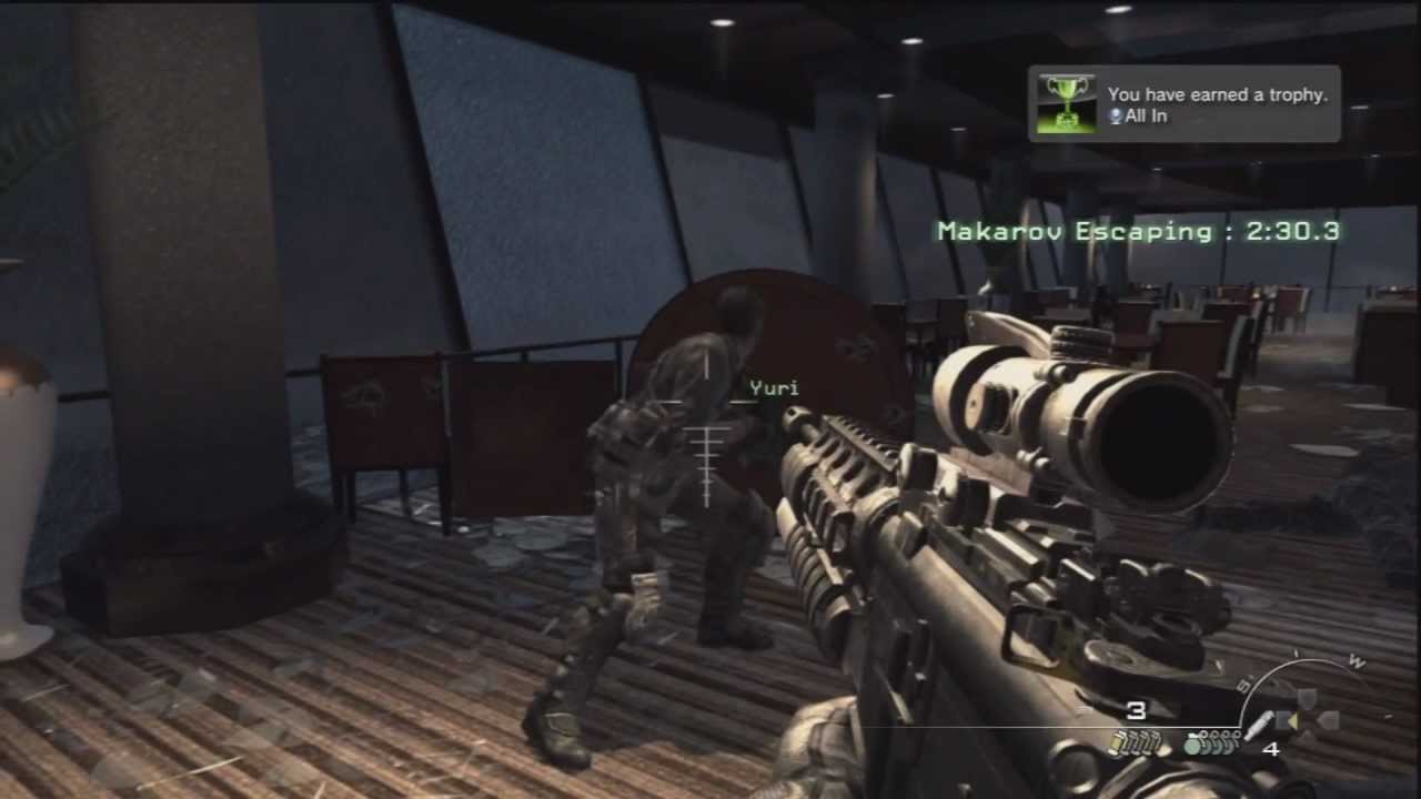 Getting The Call of Duty: Modern Warfare 3 Platinum Trophy (death ...