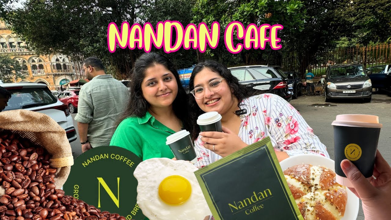 Trying Nandan Coffee's Cafe in South Mumbai!! - YouTube