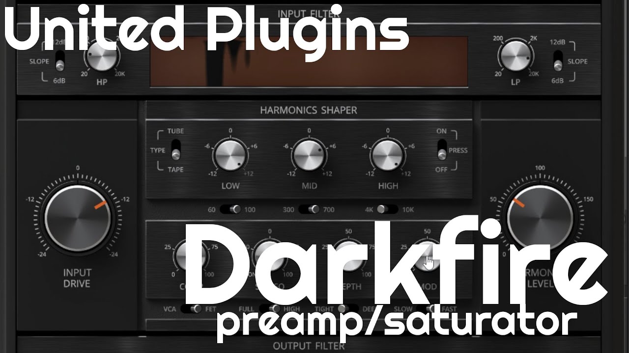 Darkfire Preamp and Saturator by JMG Sound/United Plgins (No Talking) - YouTube