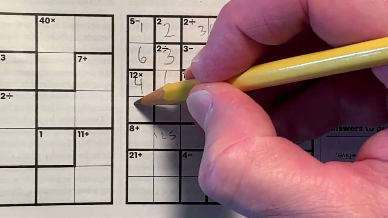 New York Times 7x7 KenKen solve 6/7/2020 - YouTube