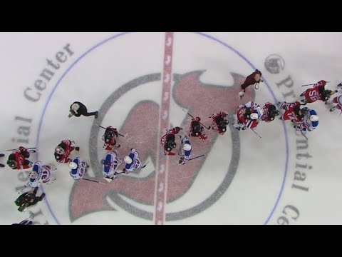 Devils vs rangers game 7 celebration and hand shake line # ...