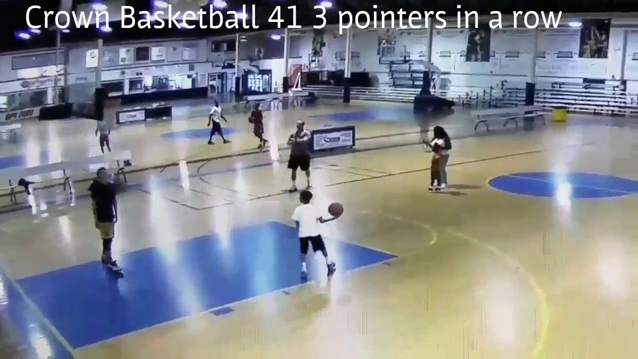 Crown Basketball 41 3 pointers in a row - YouTube