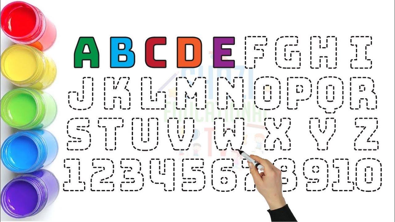 Learn to Write Your ABCs! Tracing & Coloring - YouTube