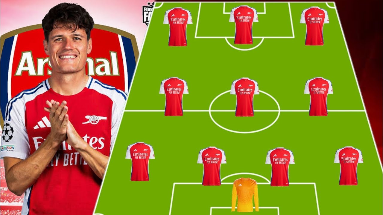 Arsenal 2025/2026 Predicted Line Up with Norgaard & Kepa Arizabalaga ...