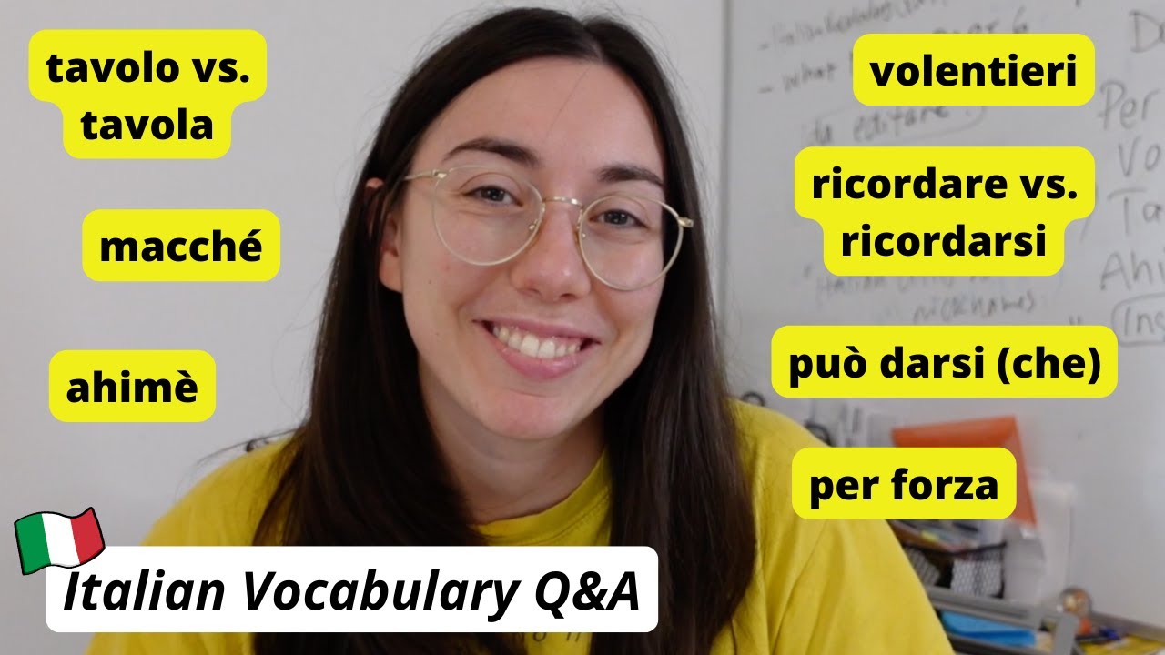 Italian Vocabulary Q&A: Ricordare o ricordarsi? Tavolo o tavola? and ...