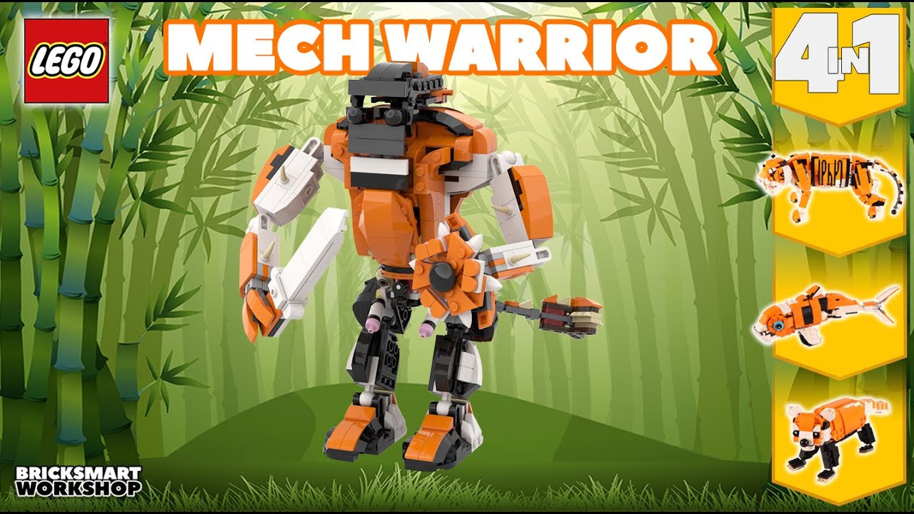 Mech Warrior LEGO 31129 Digital Build - YouTube
