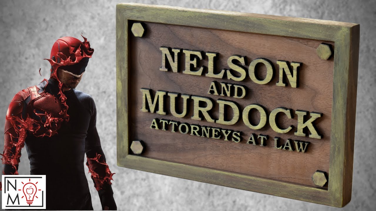 How to Make a Daredevil Prop Sign | Wooden Sign Making Ideas - YouTube