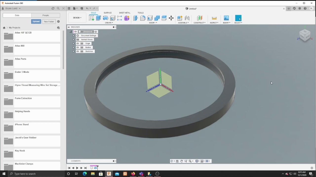 Fusion 360 Revolve Feature - YouTube
