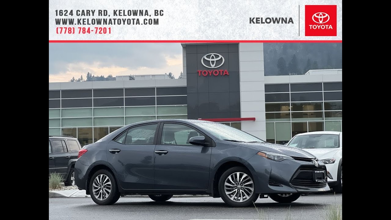 Silver 2018 Toyota Corolla XLE Review Kelowna BC - Kelowna Toyota - YouTube