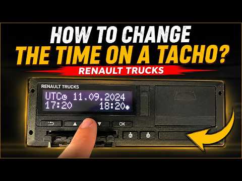 How to Change the Time on a Tachograph? Winter - Summer Time - YouTube