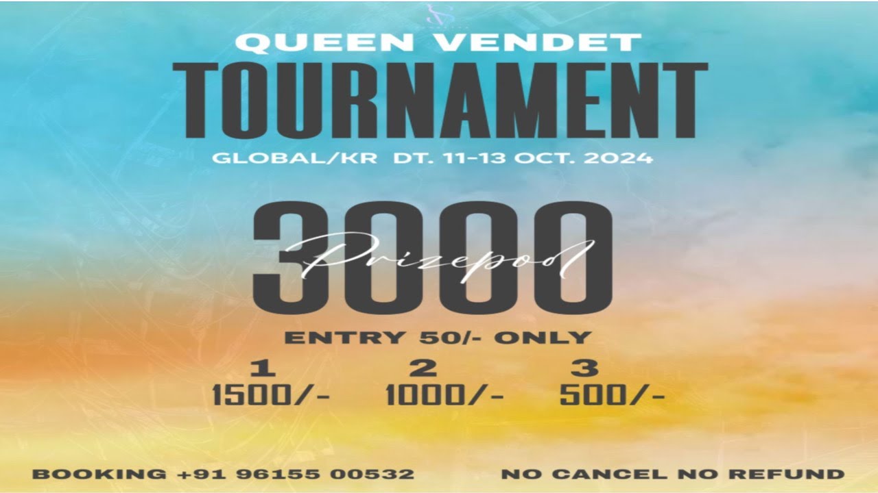 ||QUEEN VENDET TOURNAMENT Final||road to 5k - YouTube