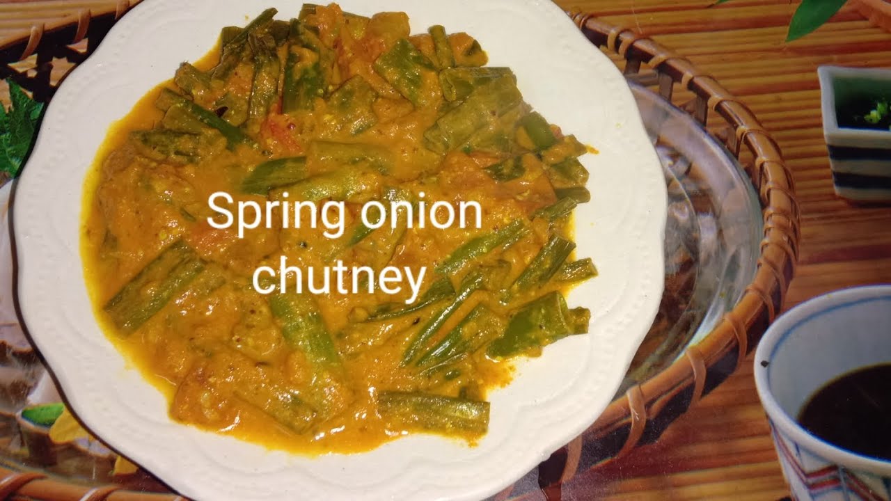 Spring onion chutney || Anjana's kitchen - YouTube