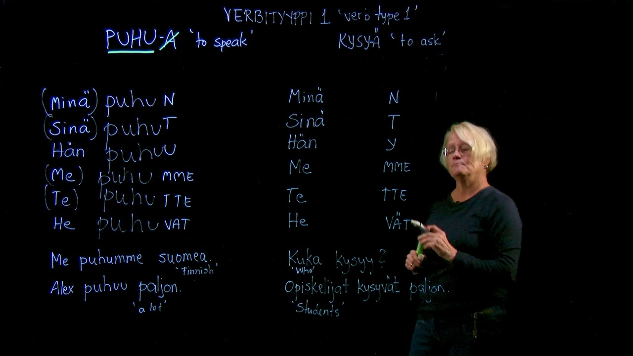 Finnish Conjugation Of The Verb Type 1 YouTube finnish-conjugation-of-the-verb-type-1-youtube
