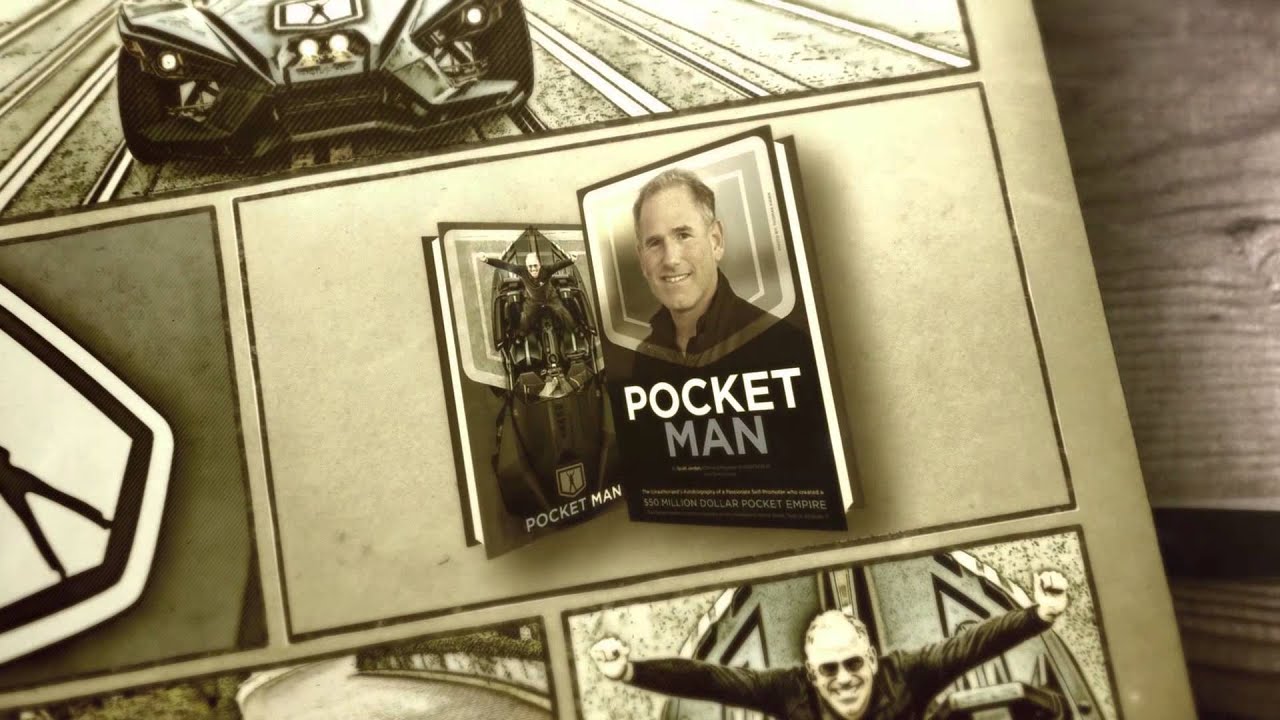 SCOTTeVEST's Pocket Man as a Comic Book - YouTube