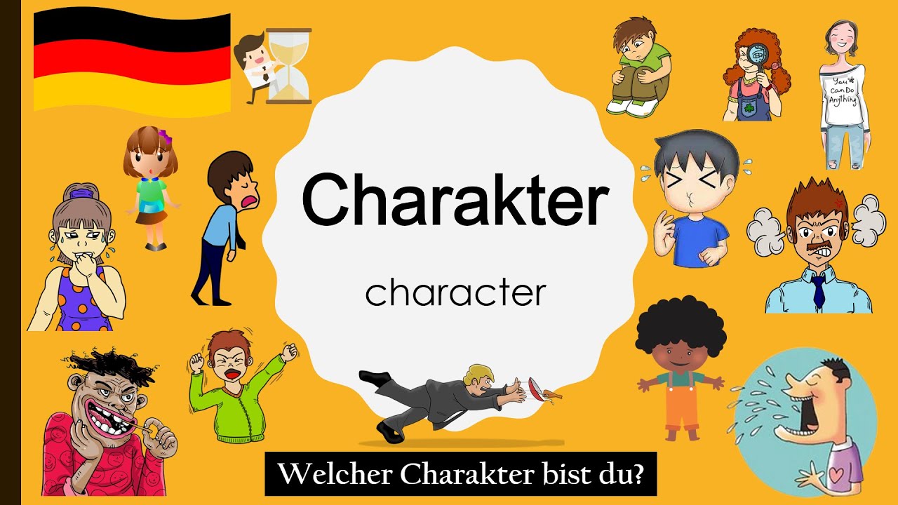 Charakter | German Vocabulary A1-A2 | deutsche Vokabeln | Character in ...