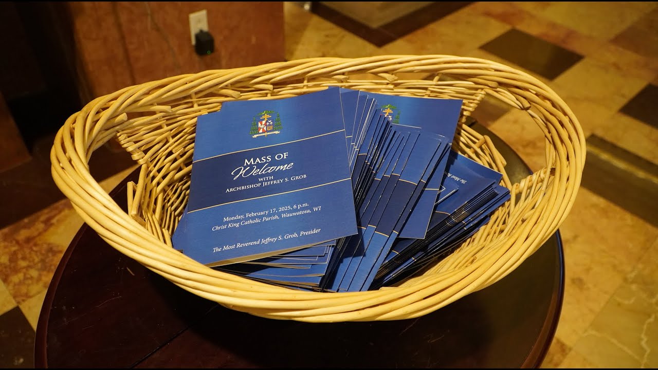 2025 Mass and Reception of Welcome for Archbishop Grob - YouTube