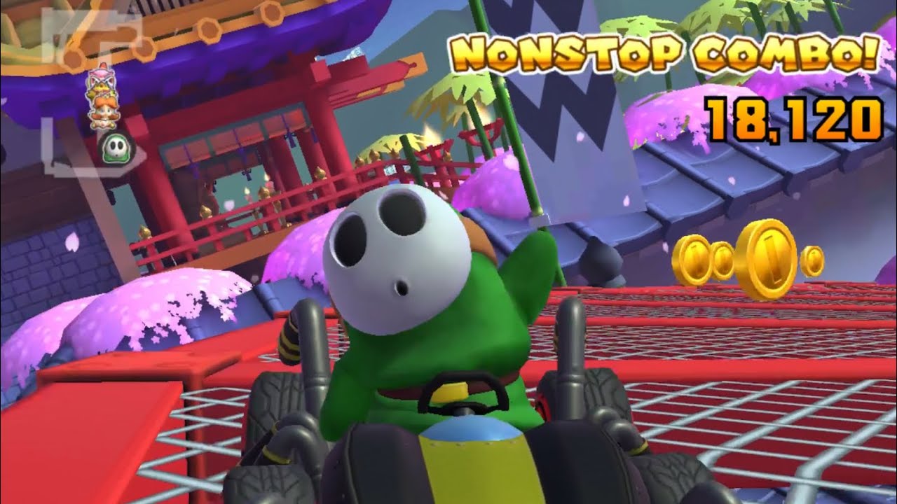 Ninja Hideaway R - Nonstop Combo (+15% combo time) - Mario Kart Tour ...