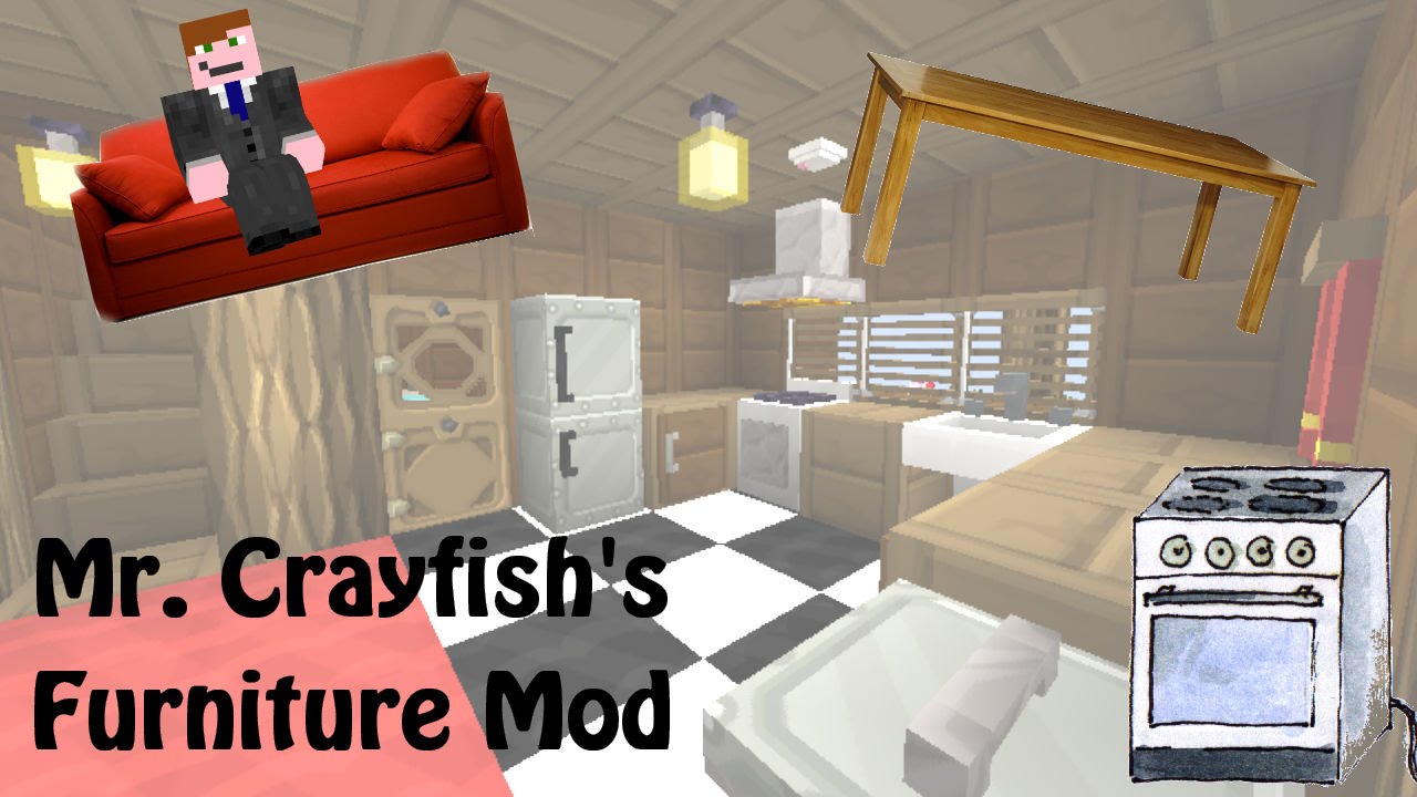Minecraft Mod Review #7 Mr. Crayfish's Furniture Mod [German/Deutsch ...