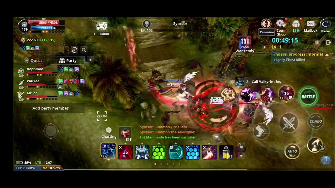 Cabal sea Infinite Combo - Force Gunner Battle Mode 3. Forbidden Island, Lost Compass Dungeon ...