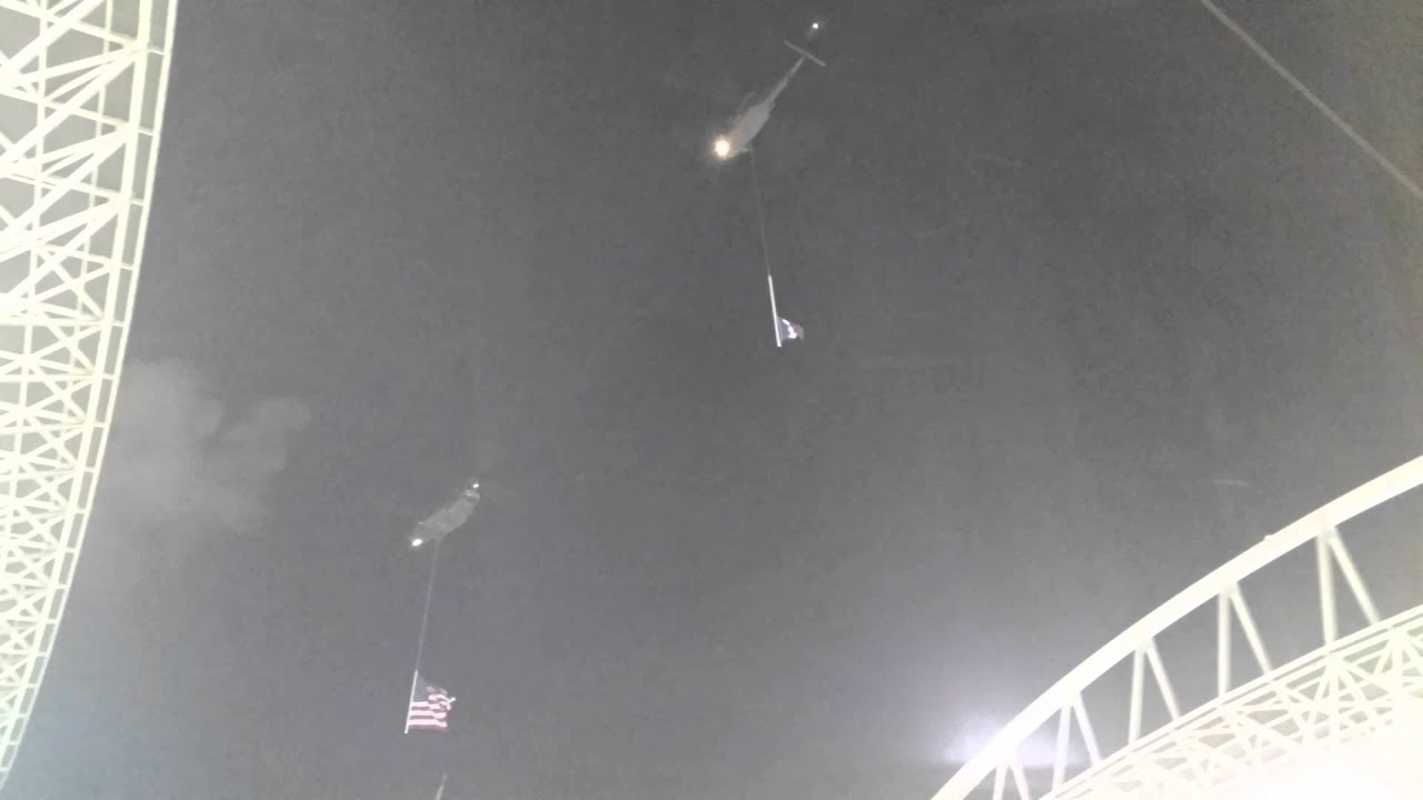 Military Helicopter fly over Seahawks / Cardinals. - YouTube