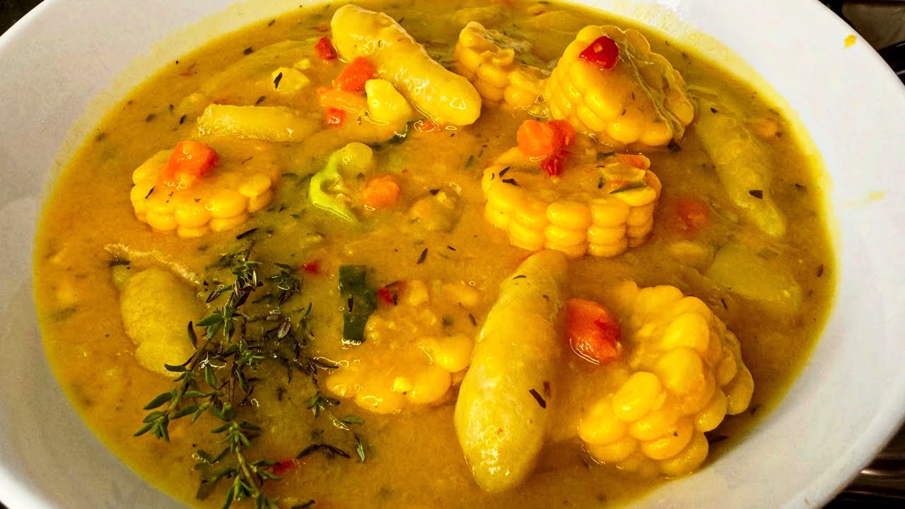 🇹🇹Trinidad CORN SOUP Recipe 🌽 (Trini Corn Soup) - YouTube
