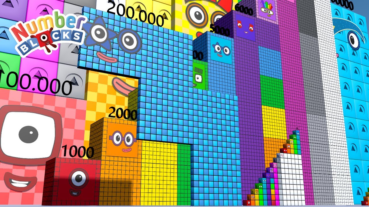 Learn Numbers 500 vs 50,000,000 with Numberblocks Puzzle | Fun Math for ...