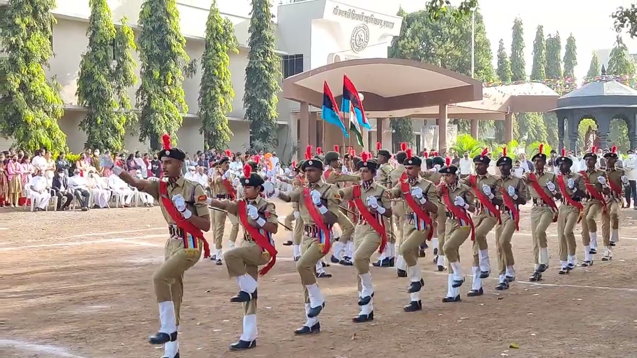Republic Day 2022 NCC Cane Drill at Shri Chhatrapati Shivaji collage ...