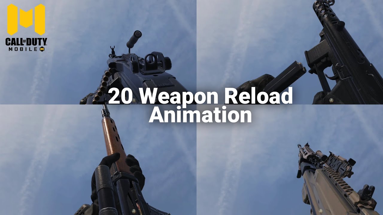 Call of duty Mobile | 20 Realistic Weapon Reload Animation | Very High ...