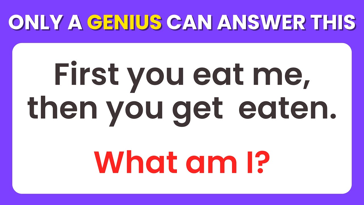 Only a Genius Can Solve These Tricky Riddles! | Ultimate Riddles ...