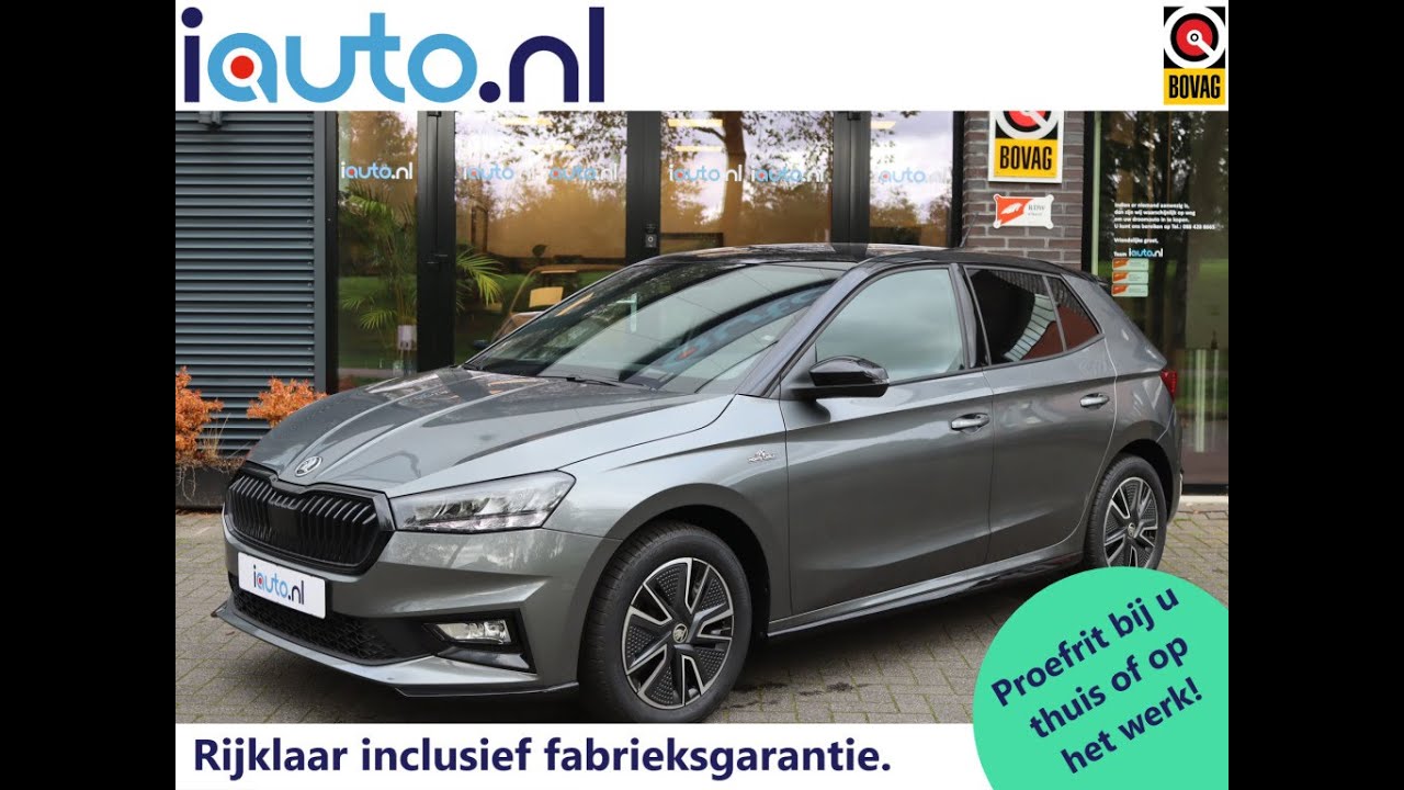 2022 New Skoda Fabia Monte Carlo Graphite Grey - Black Crystal Lighting ...