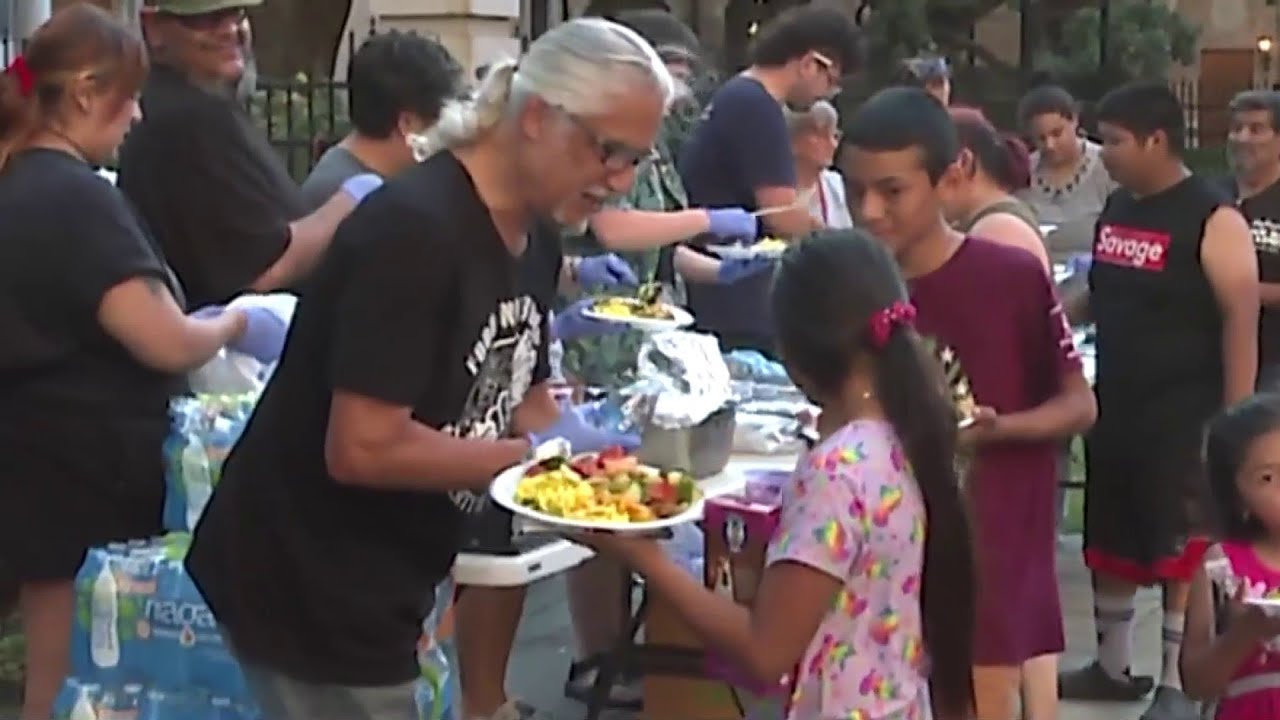 Feeding The Homeless Children