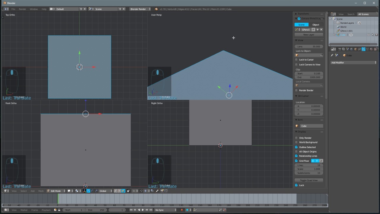Creating A Unity Game Environment In Blender Part 1 Hallwaylayout Youtube