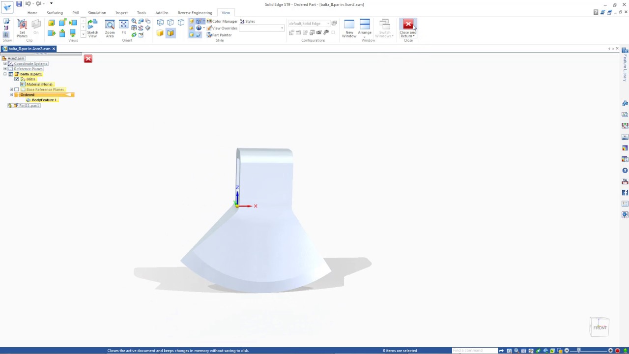 Solid Edge ST9 - STL in draft - YouTube