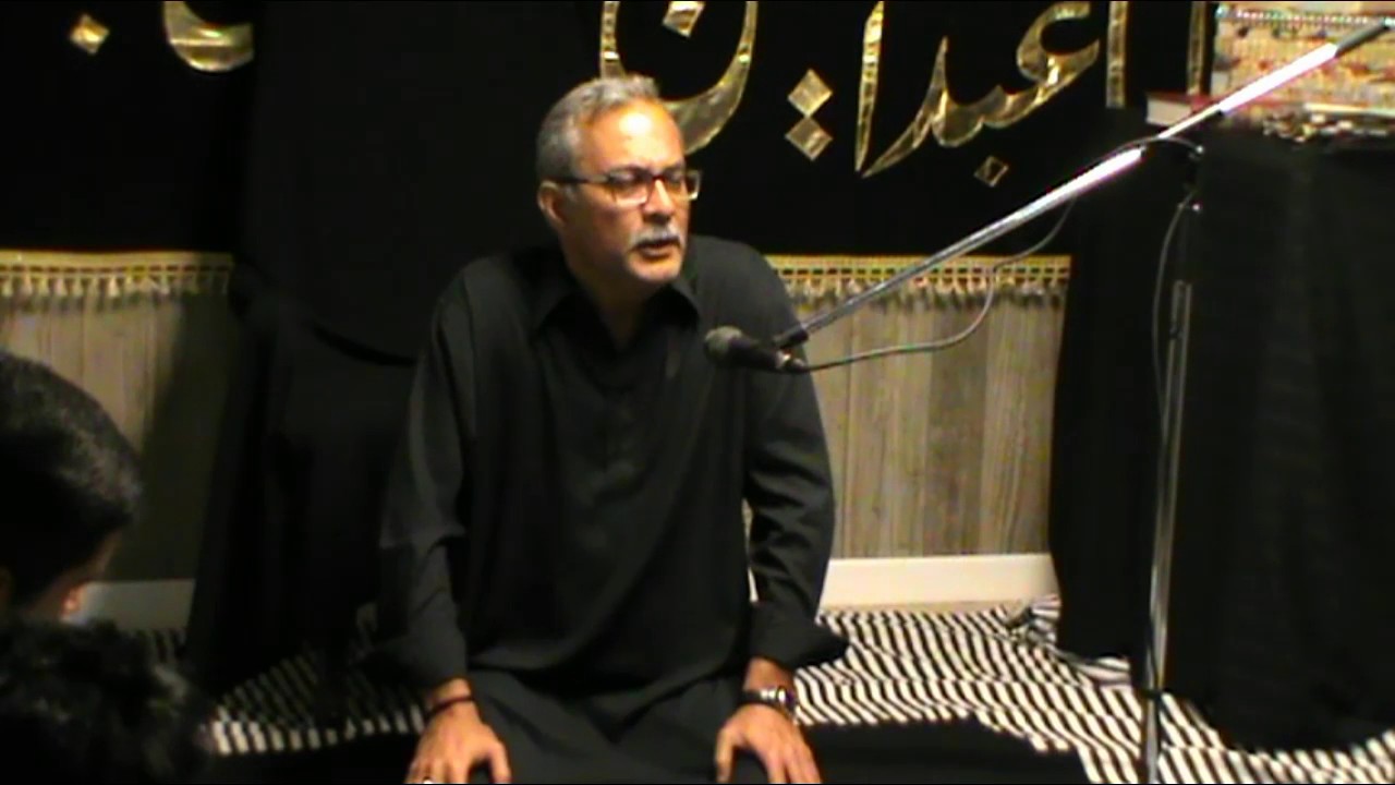 Syed Haider Abbas Rizvi bhai Recting his Kalaam In Majlis-e-Aza (Imam ...
