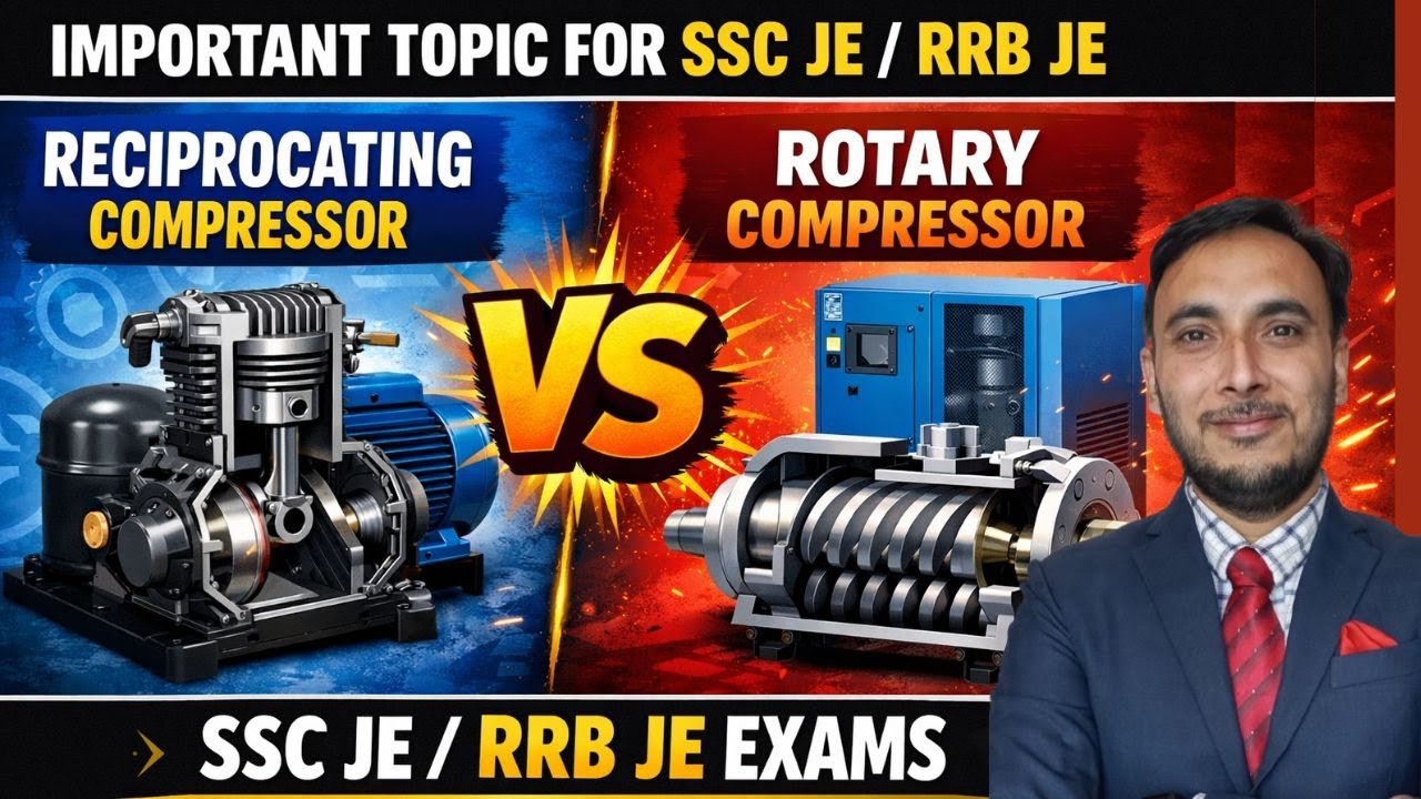 reciprocating vs rotary compressor - YouTube